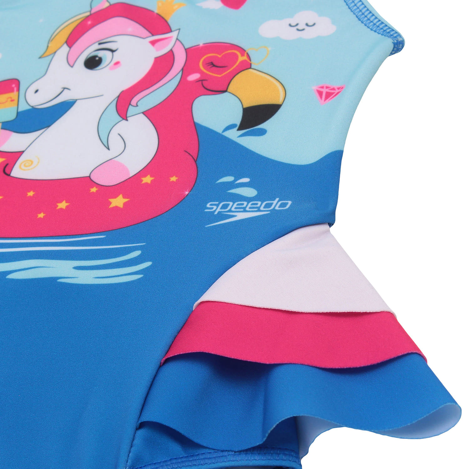 Maiô Unicórnio Kids Speedo - AZUL