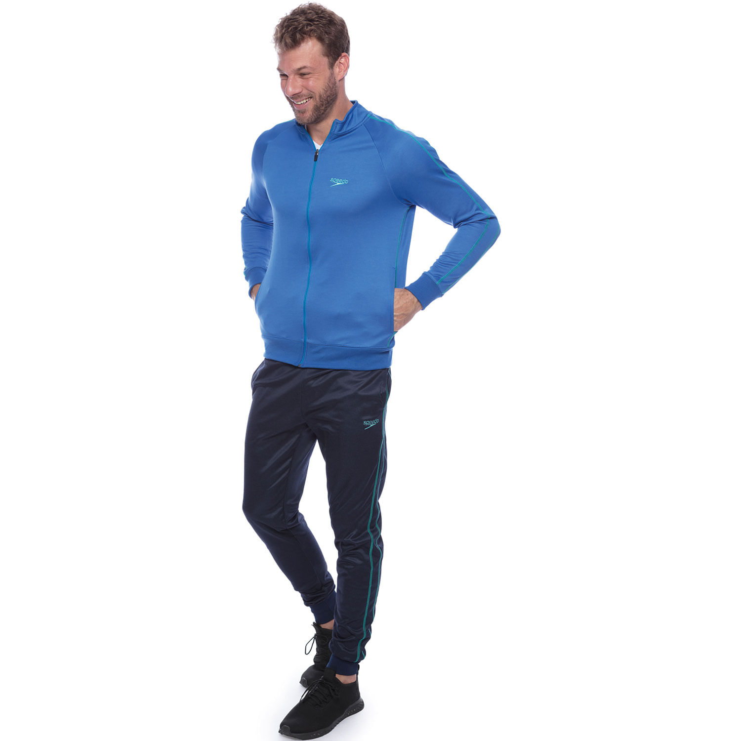 Conjunto de Agasalho Masculino Essential Plus - AZUL ROYAL AZUL NAUTICO